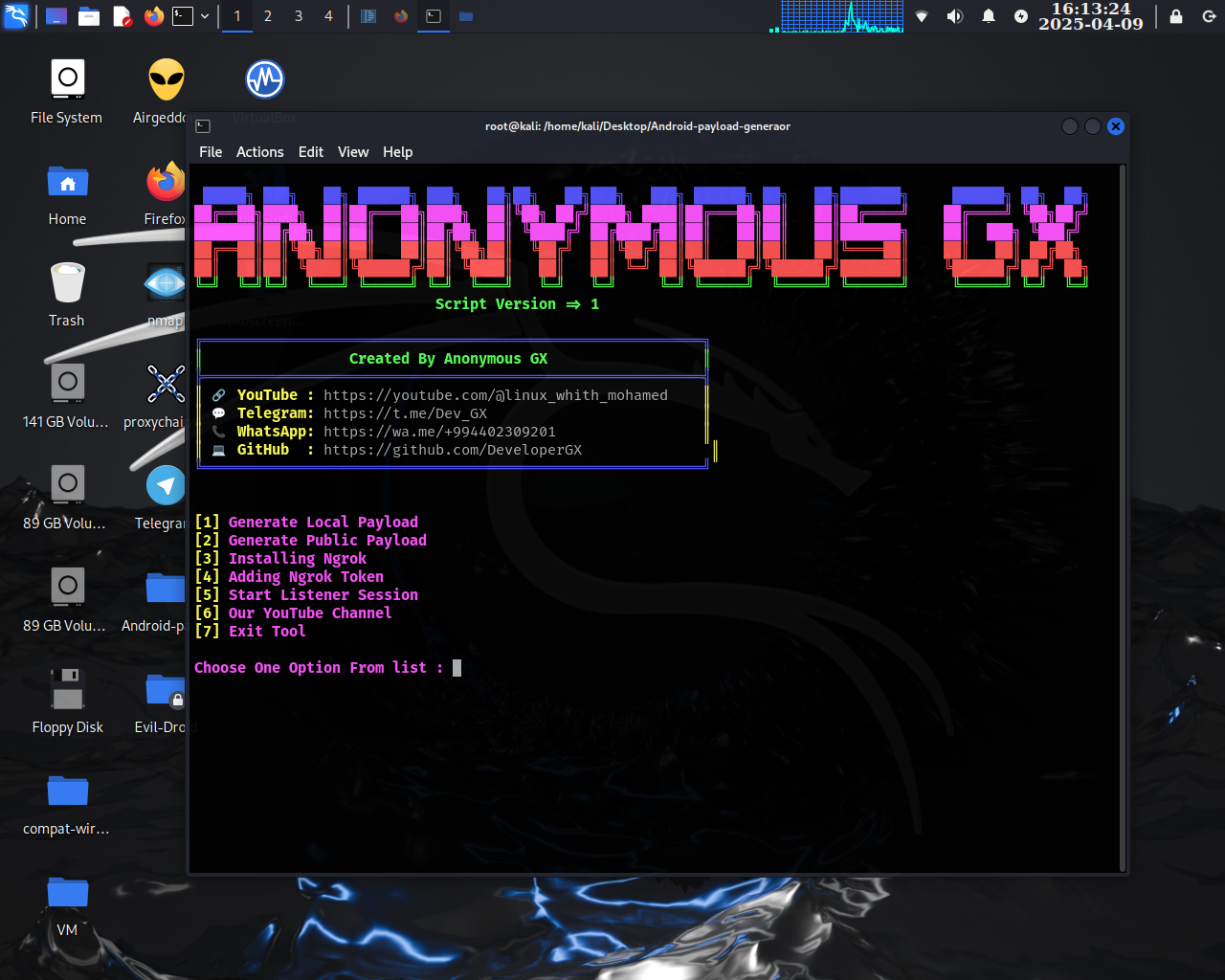 GitHub - DeveloperGX/Android-Payload-Generator: the advanced metasploit-framework installer ...
